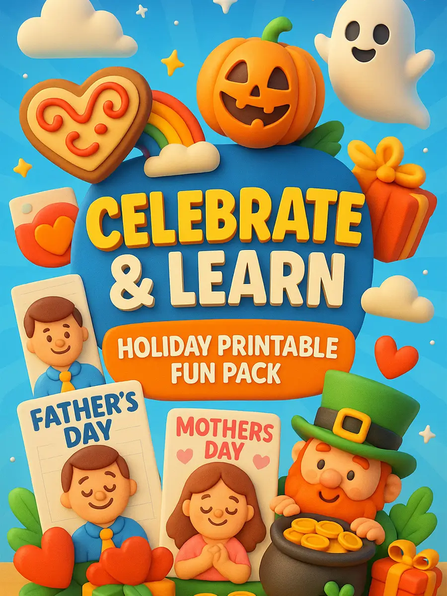 Celebrate & Learn – Holiday Printable Fun Pack (245 Pages) - Kids ...