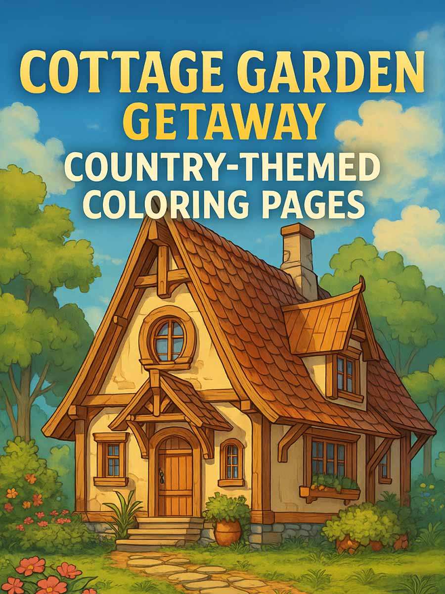 Cottage Garden Getaway – 340 Country-Themed Pages - Kids Printables ...