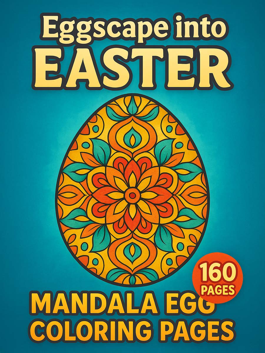 Eggscape into Easter – 160 Mandala Easter Egg Pages - Kids Printables ...