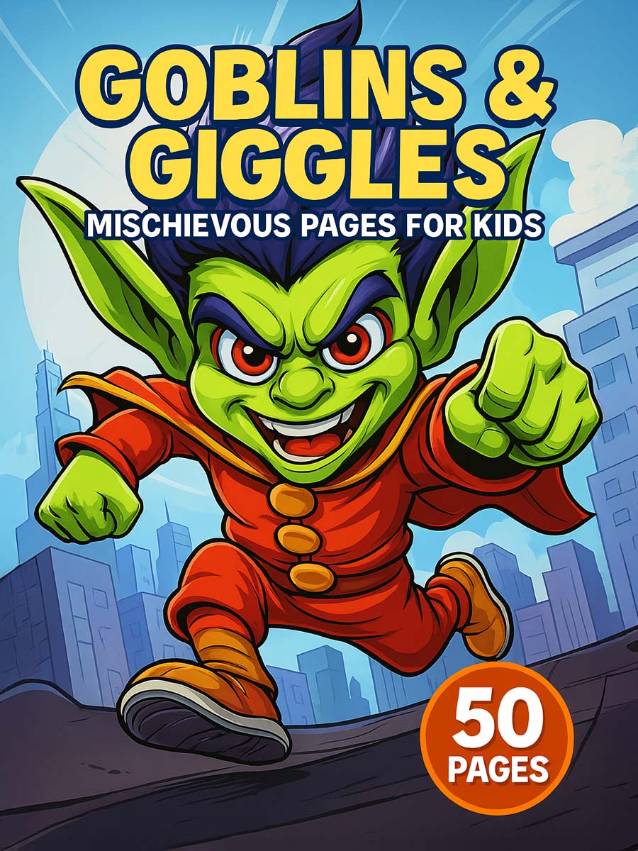 Goblins & Giggles – 50 Mischievous Pages for Kids - Kids Printables ...