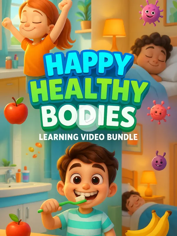 Happy Healthy Bodies – Learning Video Bundle - Kids Printables Activities