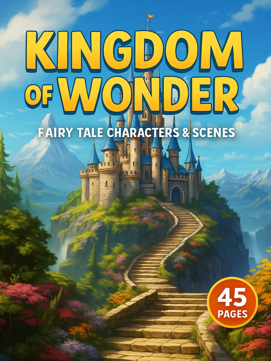 Kingdom of Wonder – 45 Fairy Tale Characters & Scenes - Kids Printables ...