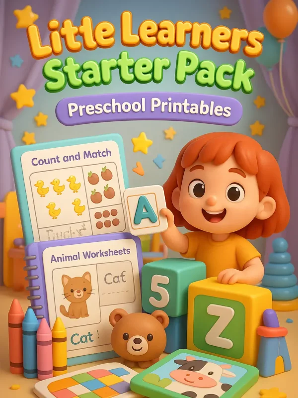 Little Learners Starter Pack – 350 Pages of Preschool Printables - Kids ...