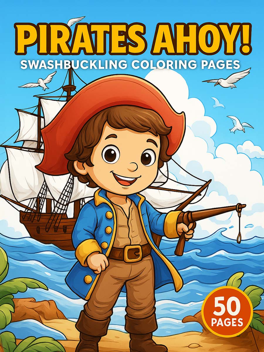 Pirates Ahoy! – 50 Swashbuckling Coloring Pages - Kids Printables ...