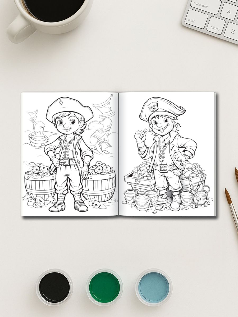 Pirates Ahoy! – 50 Swashbuckling Coloring Pages - Kids Printables ...
