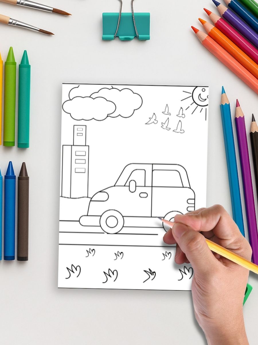 Vroom & Zoom – 35 Vehicle Coloring Pages - Kids Printables Activities