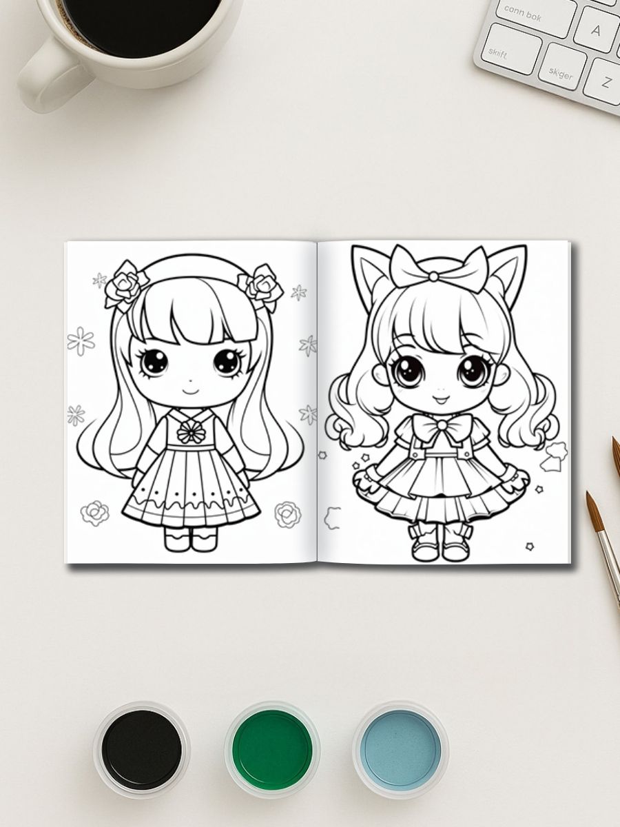 Mega Kawaii Bundle – 297 Super Cute Coloring Pages - Kids Printables ...